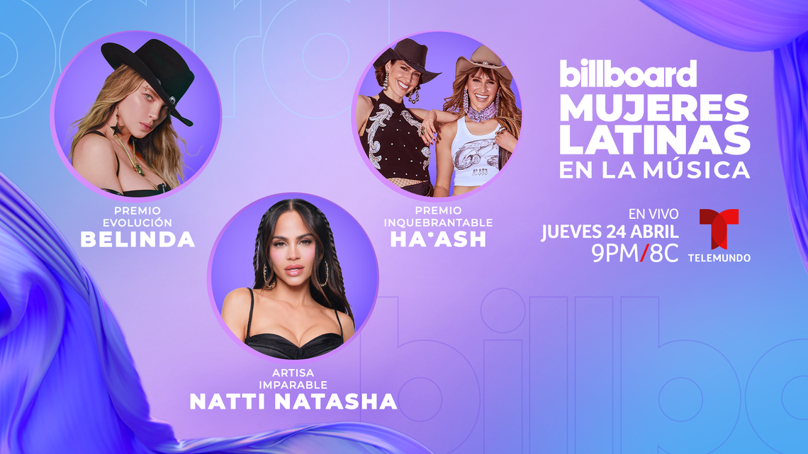 Estas estrellas serán homenajeadas por Billboard: Belinda, Ha*Ash y ...